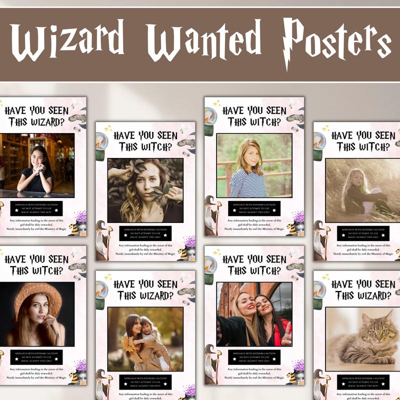 Harrypotter Wanted Posters - Etsy