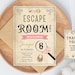 Escape Room Birthday Invitation Template, Customizable Party Invite ...