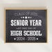 Senior Year First Day of School Sign, Class of 2025 (printable) - Etsy