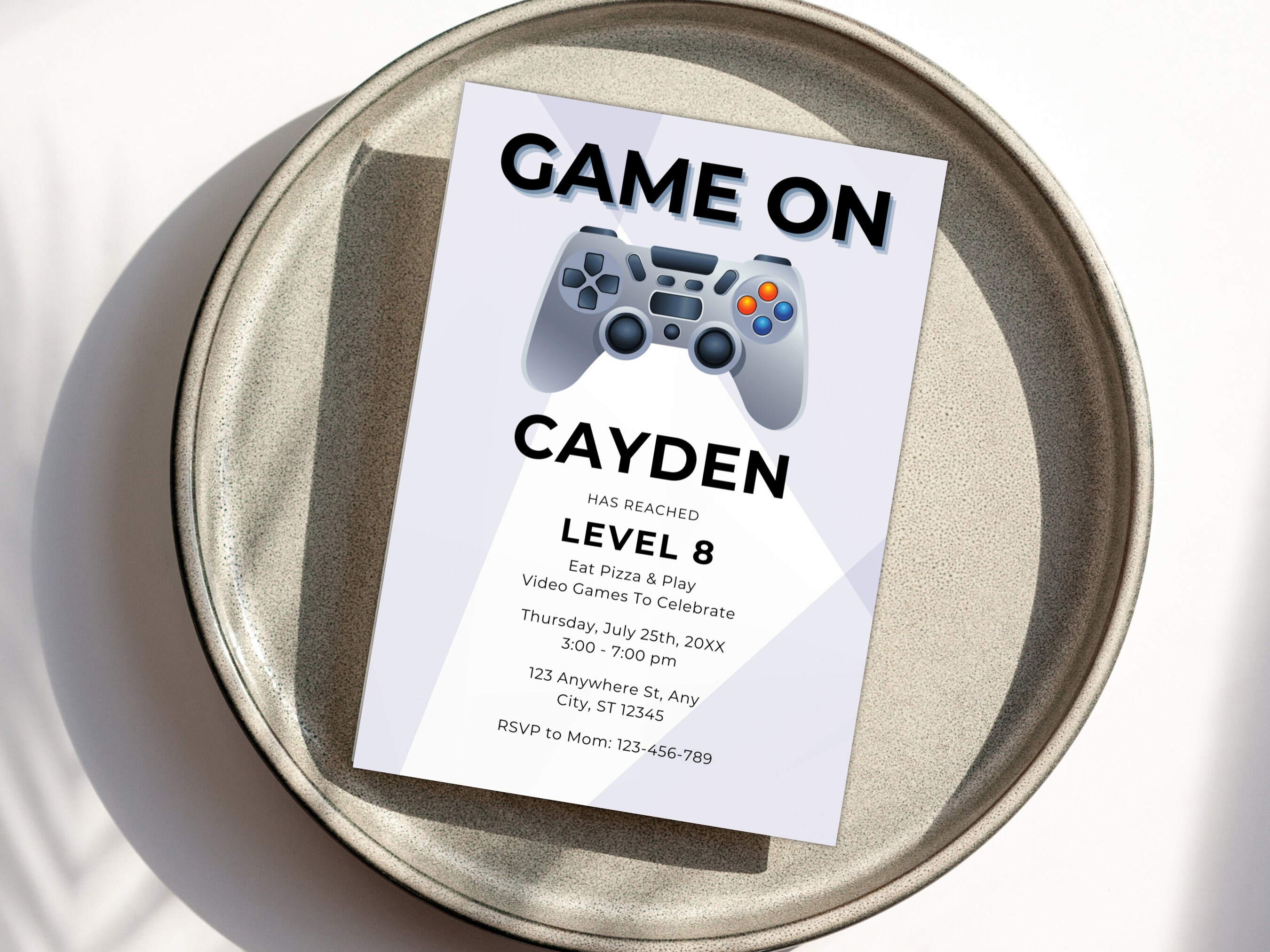 Editable Video Game Birthday Invitation Gaming Party - Etsy Australia