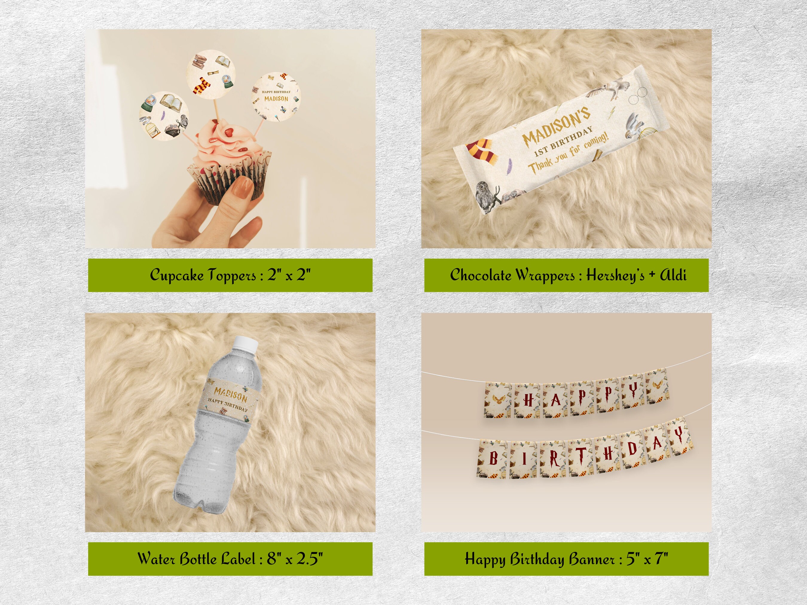 Editable Wizard Birthday Party Bundle, Wizard Birthday Invitation ...