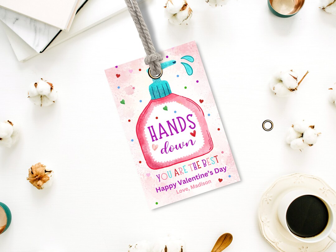 Editable Valentine's Day Gift Tag Template (digital Download) - Etsy