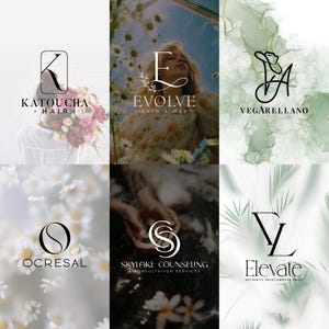 I Will Create Initial Logo | Elegant Hand-drawn Monogram Design ...