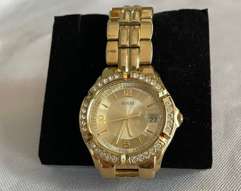 Guess Women's Gold Tone Watch - Etsy
