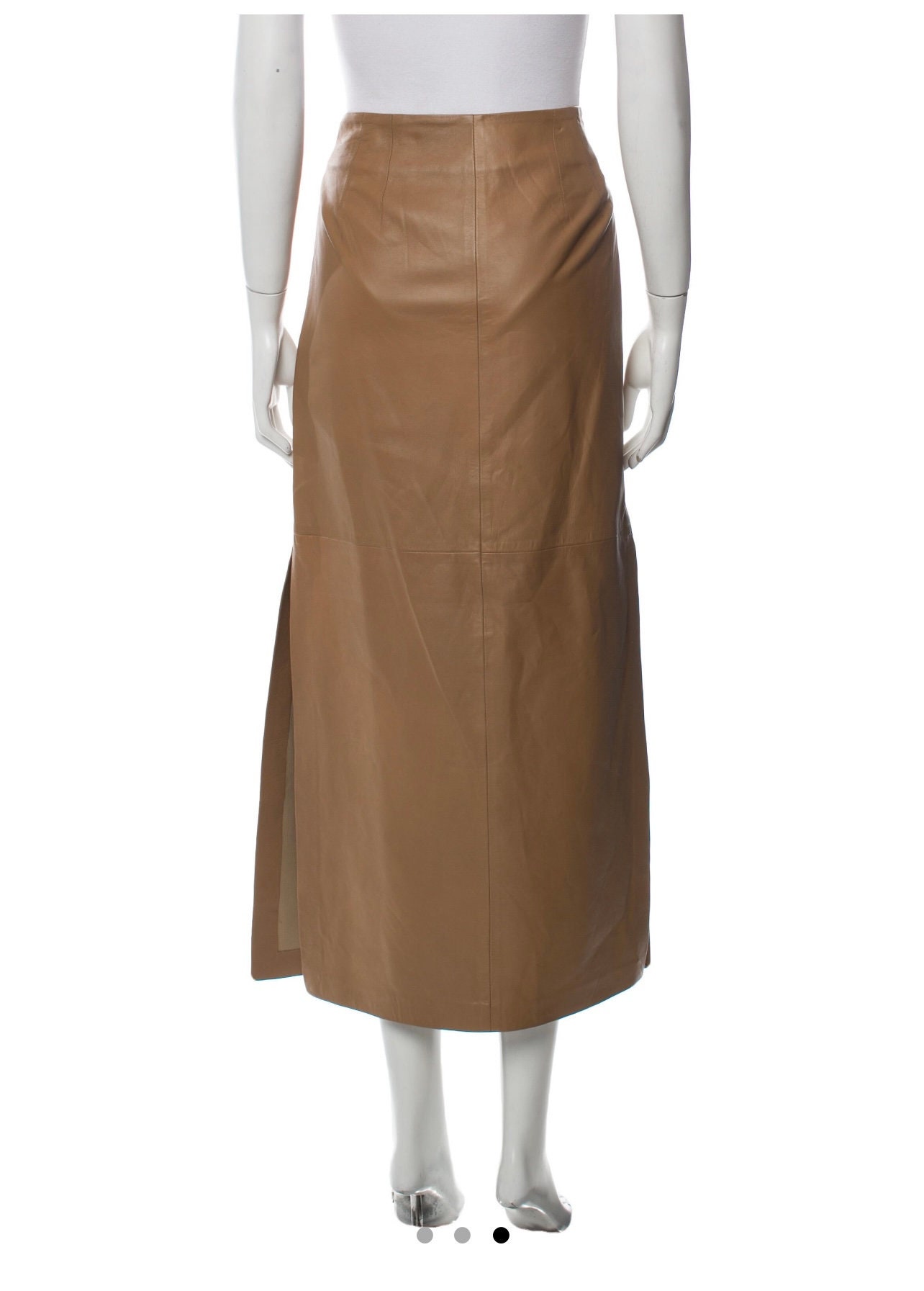 Brunello Cucinelli Leather Midi Length Skirt (tags On) - Etsy