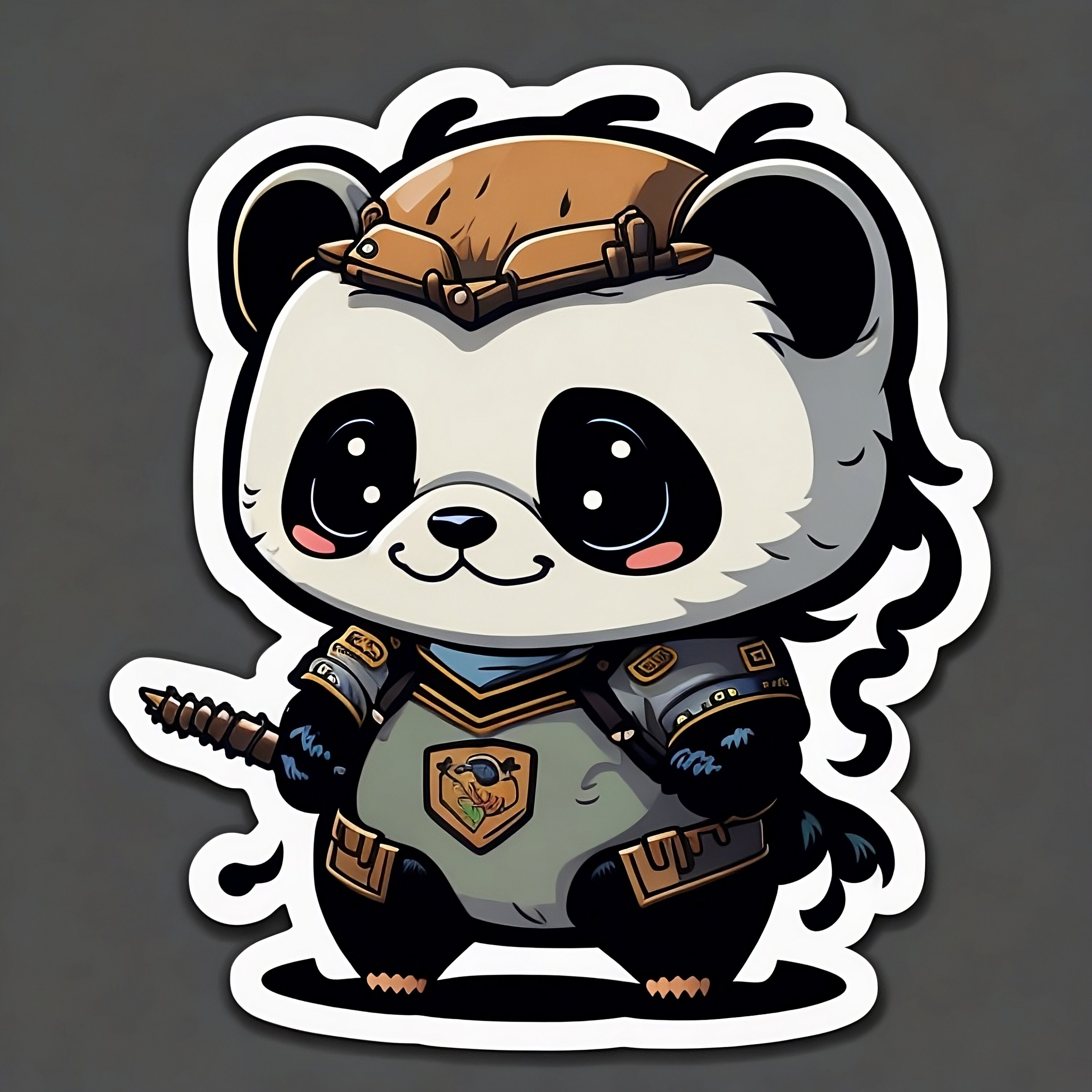 Kawaii Adventurous Panda Stickers PNG digital Download - Etsy