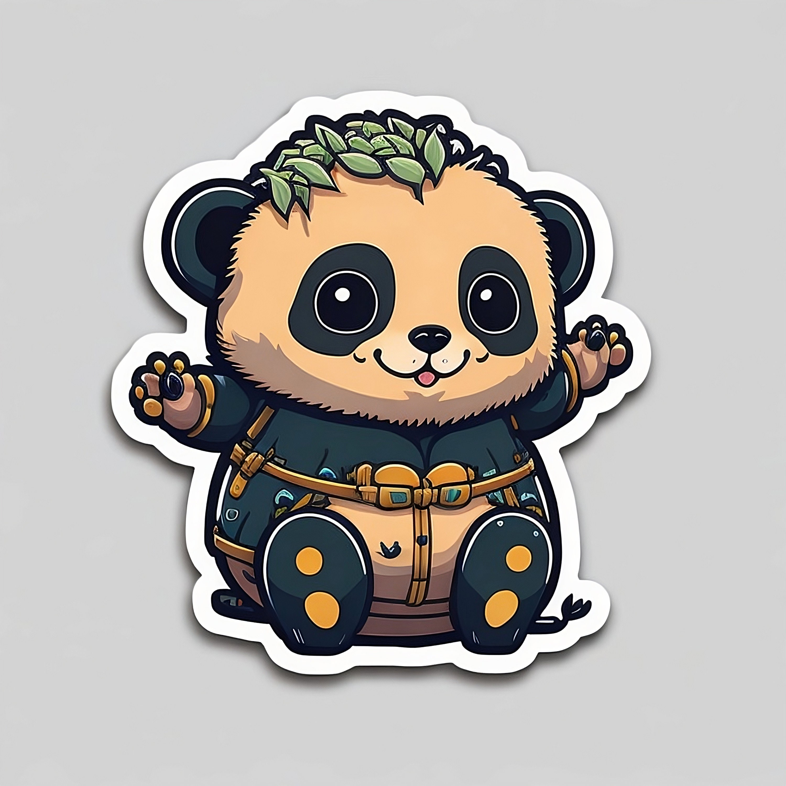 Kawaii Adventurous Panda Stickers PNG digital Download - Etsy