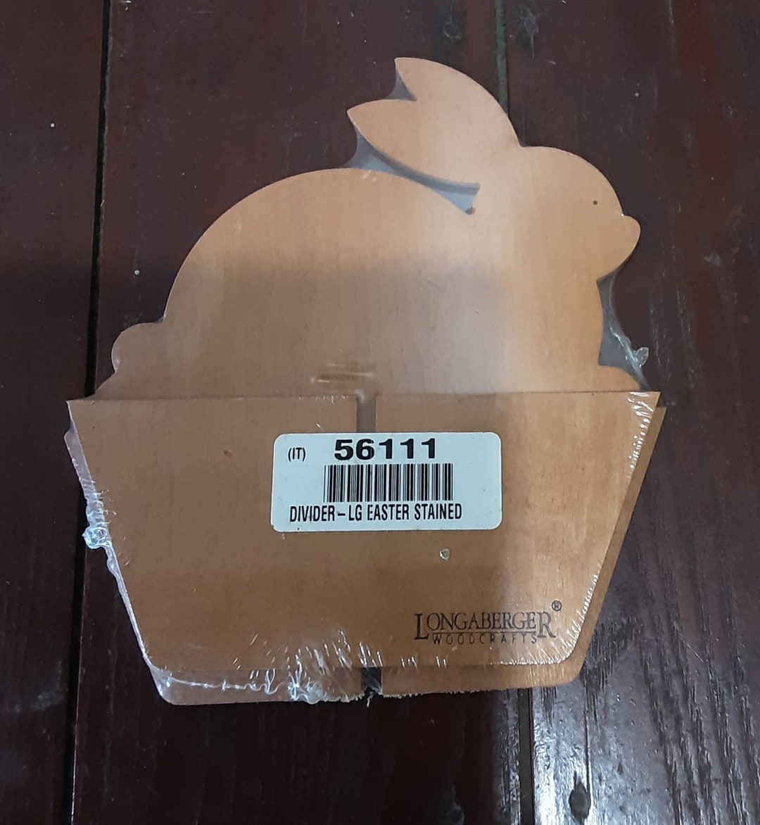 1998 Longaberger Large Stained Easter Bunny Basket Divider - Etsy