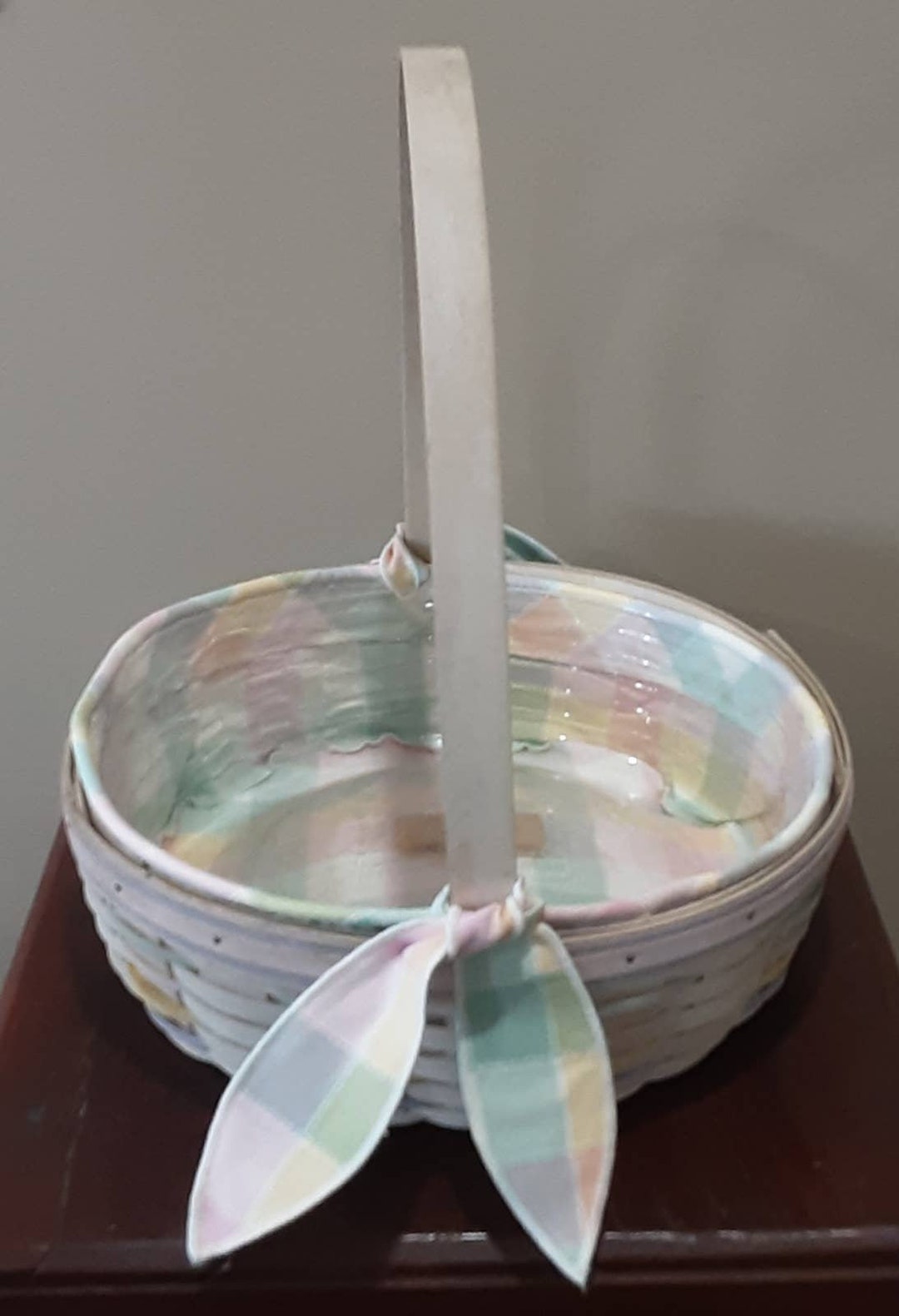 2001 Longaberger Large White Easter Basket Combo - Etsy