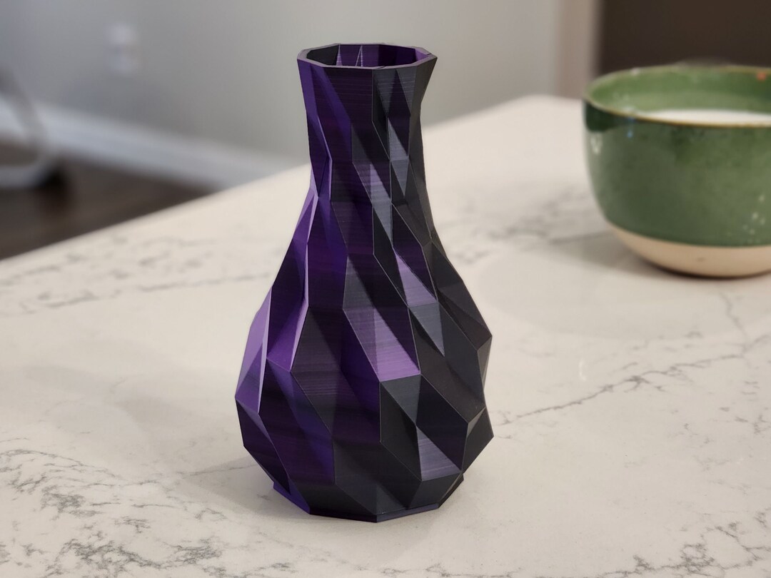 3D Printed Spiral Vase 3D Printed Geometric Flower Holder 6 Inch and 8 ...