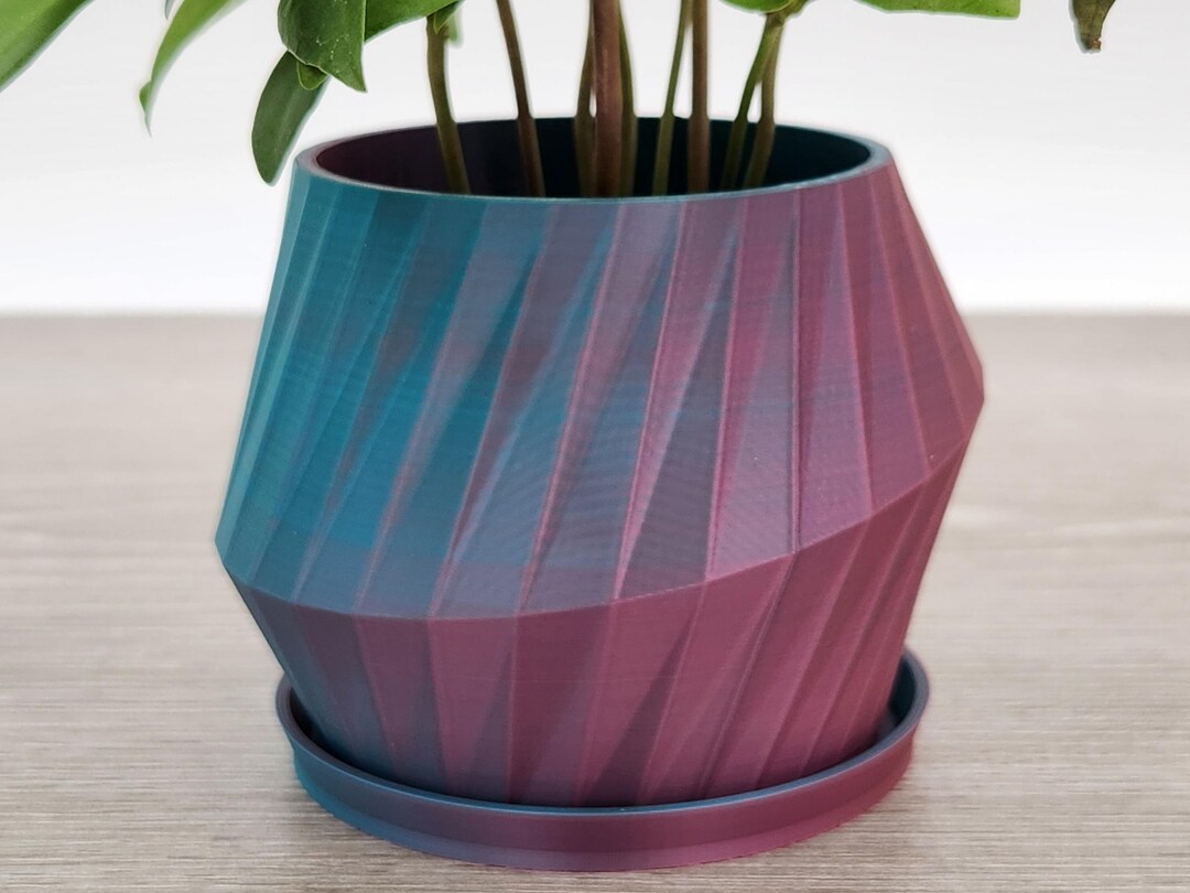 Rainbow Planter | Multi Color 3D Printed Planter With Geometric Design ...
