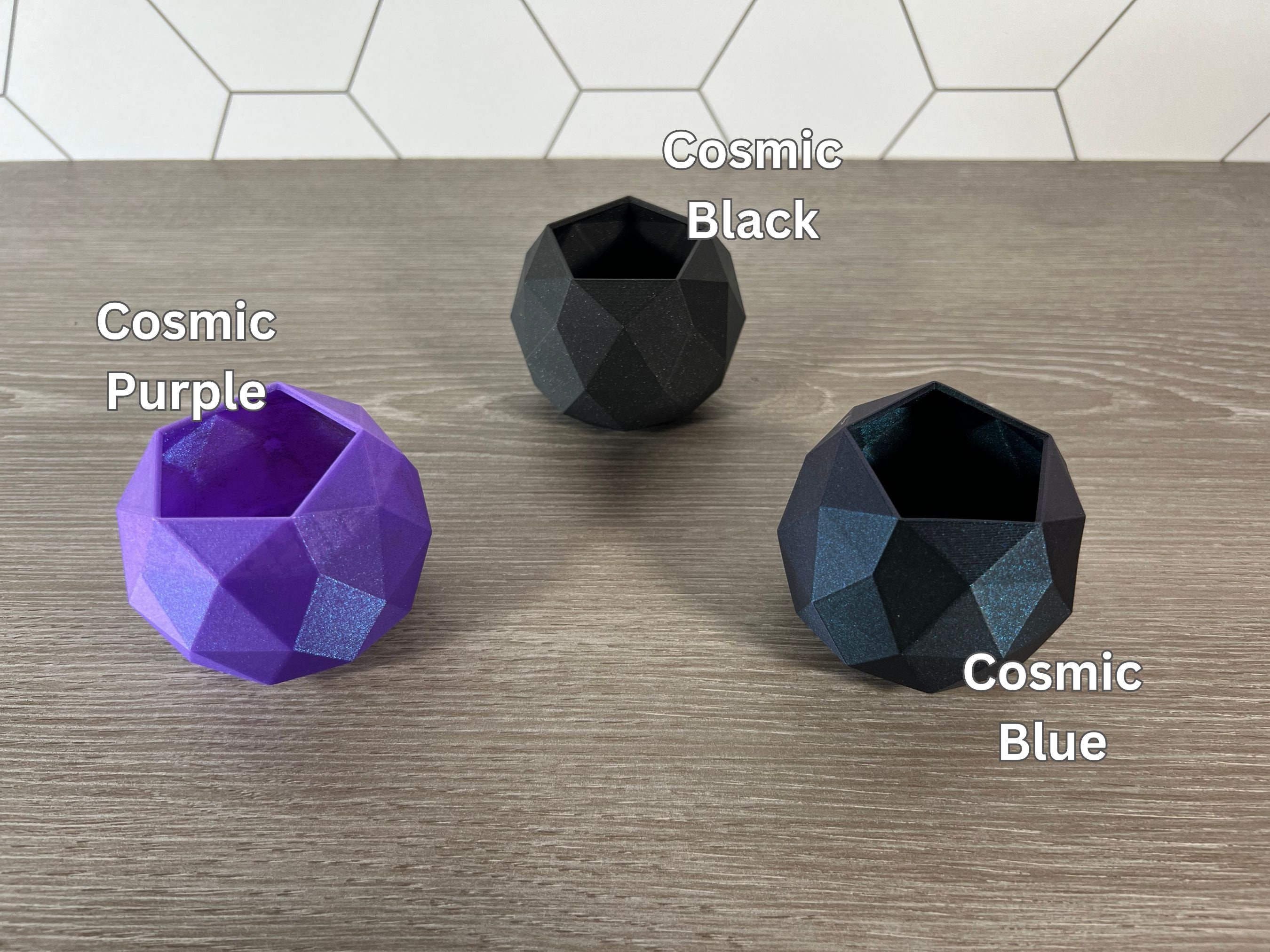 3D Printed Vase, Geometric Faceted Flower Vase, Modern Minimalist Home ...