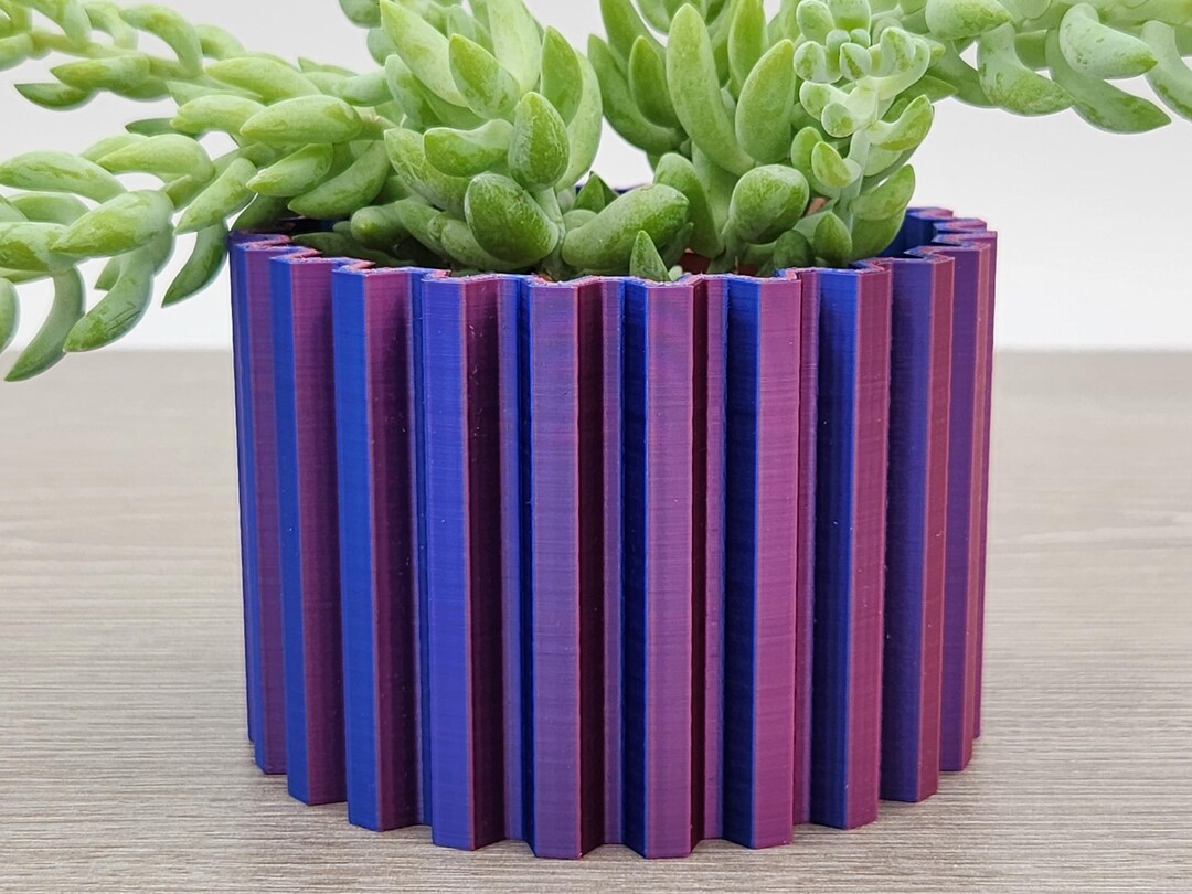 Multi-color 3d-printed Planter for Desk, Shelf, or Table | Unique ...