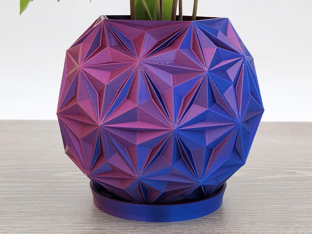 Multi-color Star Planter | 3D Printed Space Themed Plant Pot ...