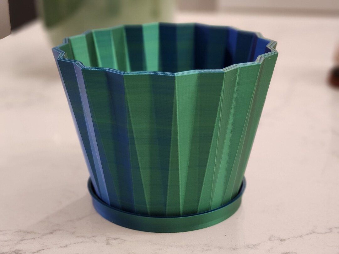 Cupcake Flower Pot Holder Multi Color 3D Printed Plant Pot Funky Gift ...