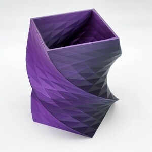 Two-tone Helix Planter Modern Geometric Decor for Home & Office Unique ...