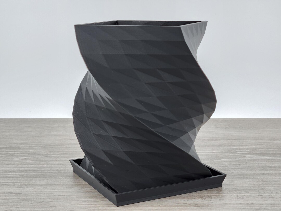 Helix Planter Colorful 3D Printed Spiral Design Geometric Decor for ...