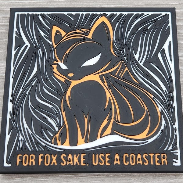 Fox Coaster - Etsy