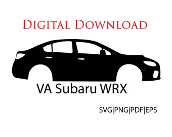 SUBARU WRX Car Vector Cricut Silhouette File Ai Svg Pdf Eps - Etsy