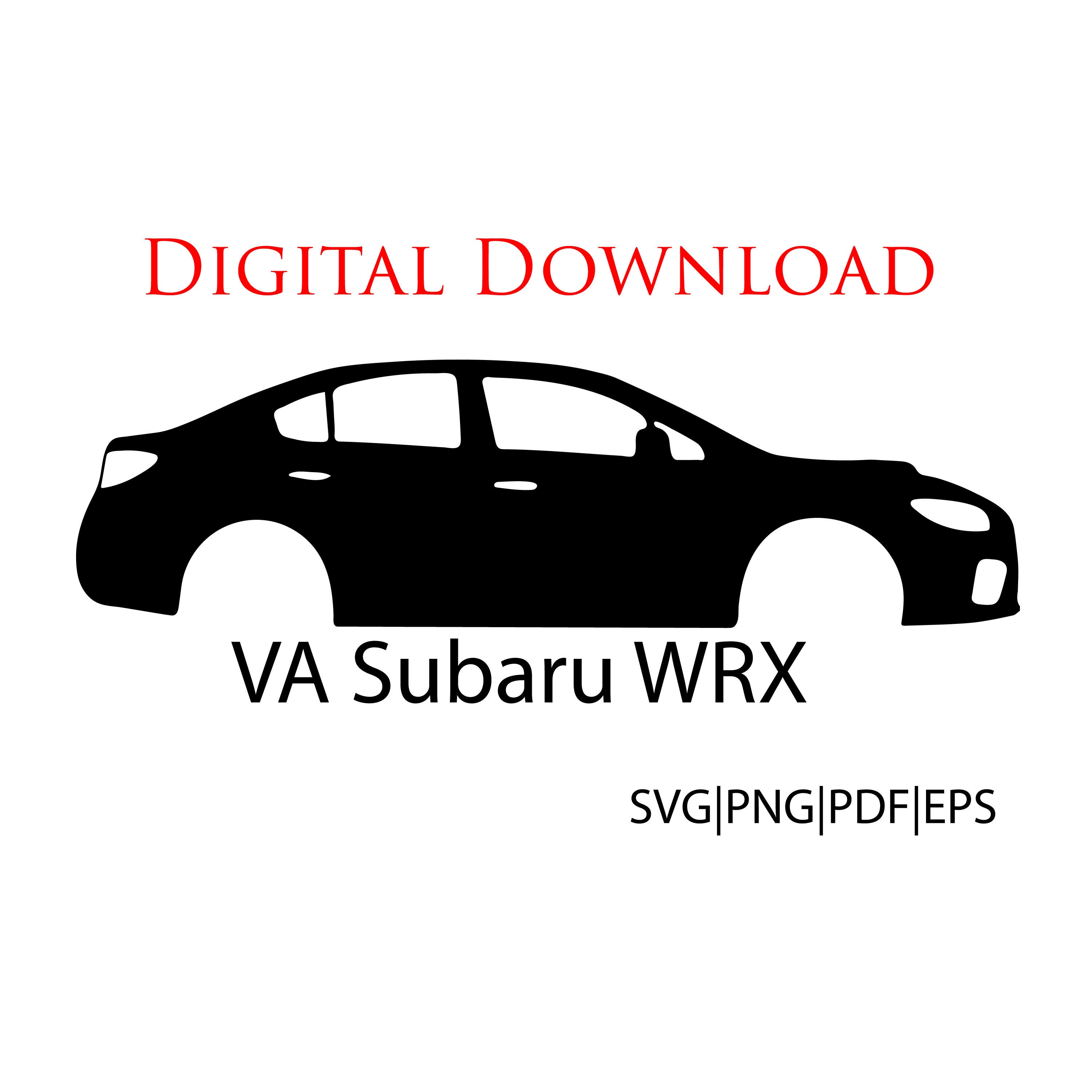 VA Subaru WRX Silhouette Vector Digital Download - Etsy