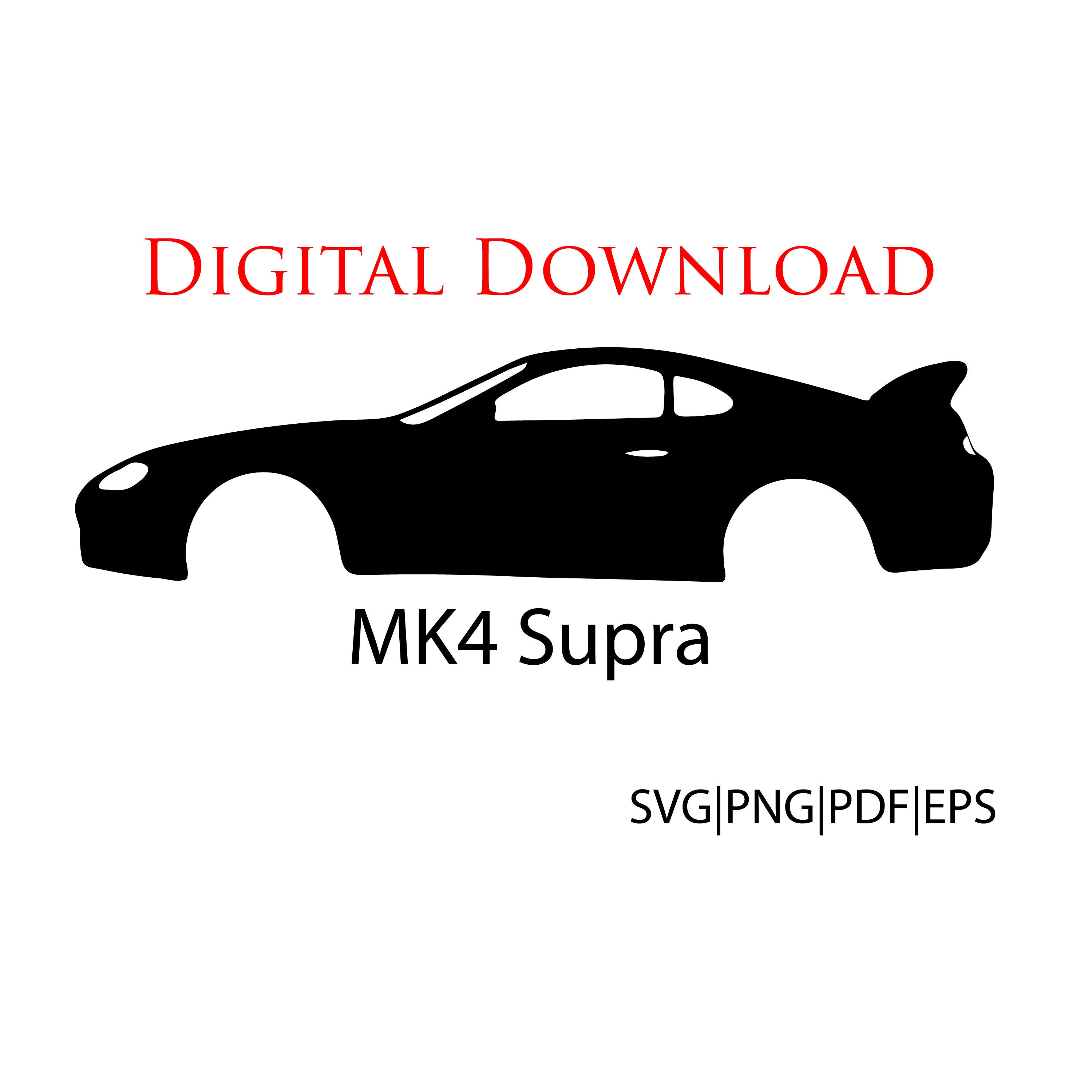 MK4 Supra Vector Silhouette Digital Download - Etsy