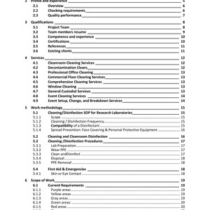 Janitorial Commercial Cleaning Business Proposal Template - Etsy