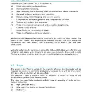 Audio Visual Production Services Proposal Template - Etsy