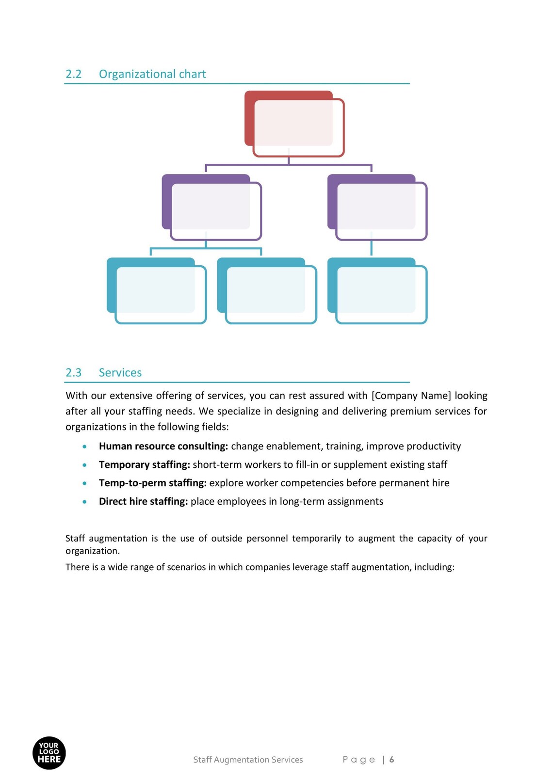 IT Staff Augmentation Services Proposal Template - Etsy