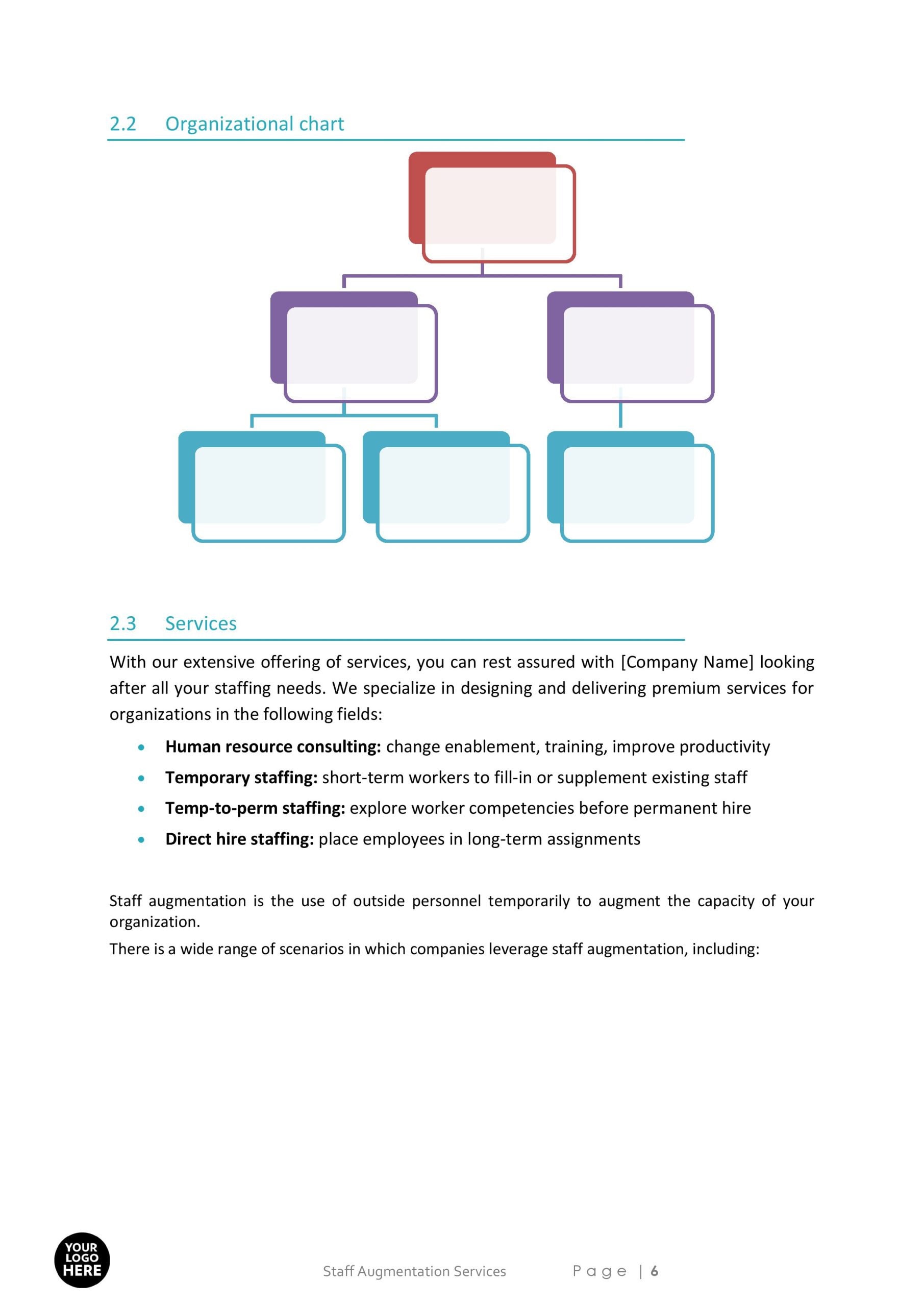 IT Staff Augmentation Services Proposal Template - Etsy