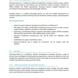 Hospital Information System Business Proposal Template - Etsy