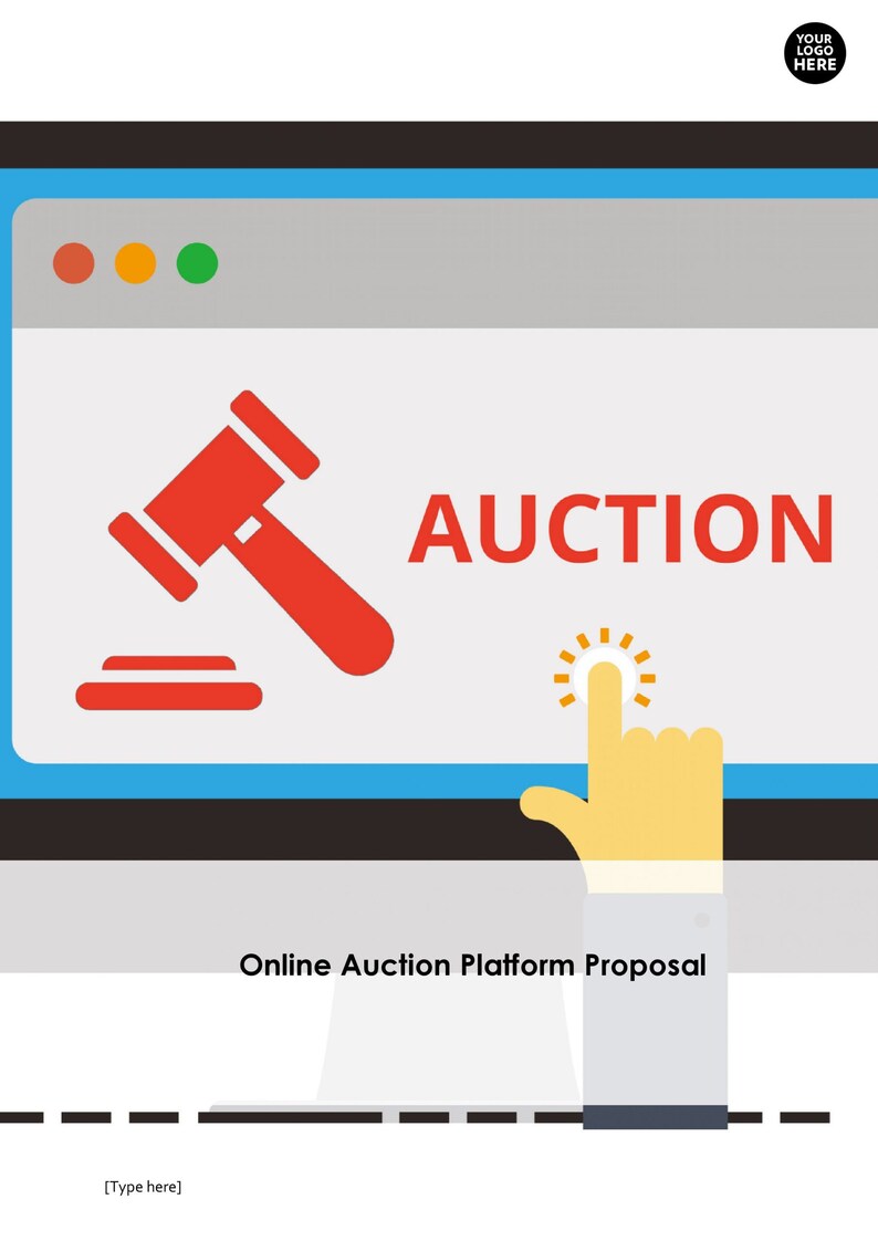 Auction Platform Description Business Proposal Template - Etsy