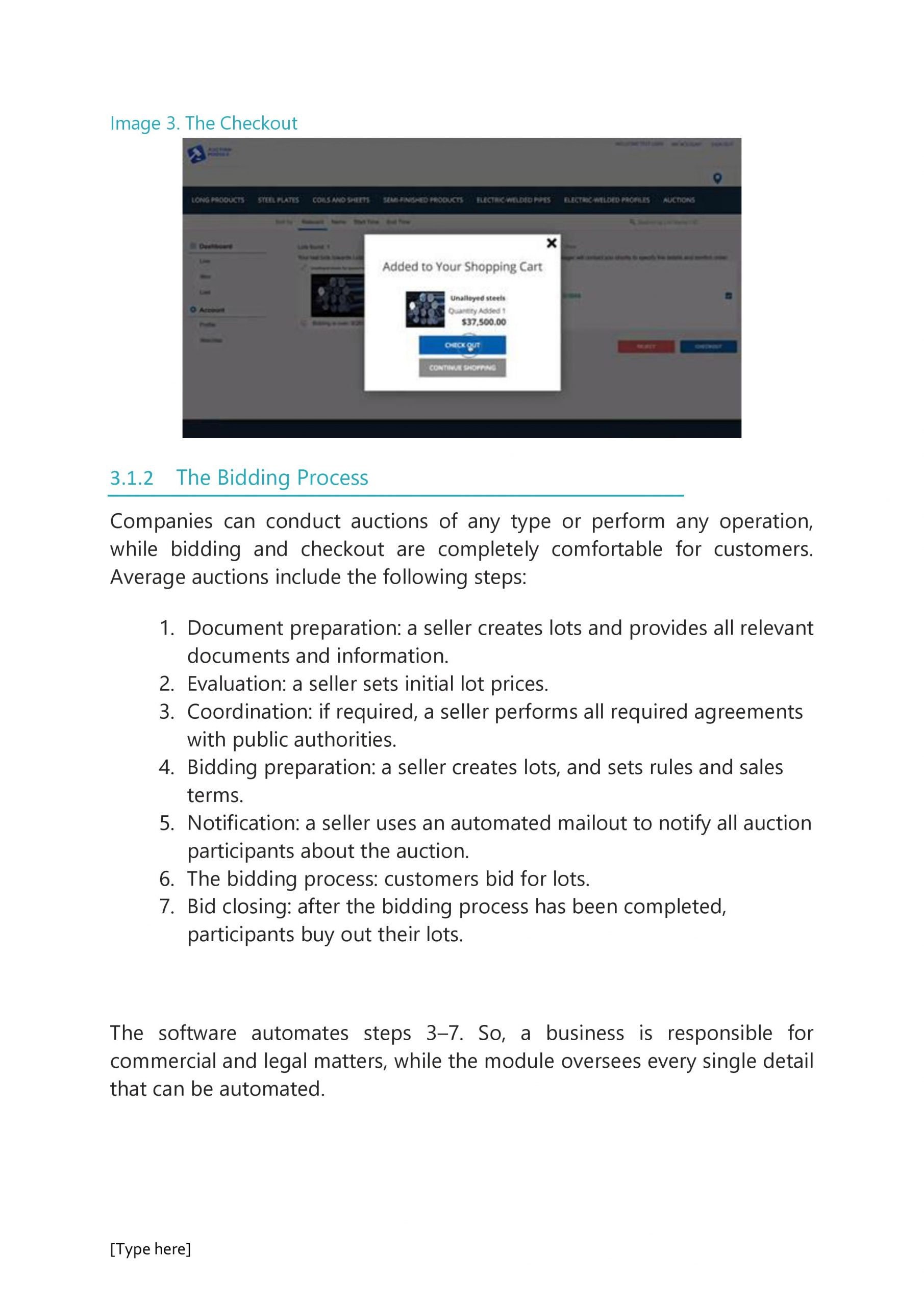 Auction Platform Description Business Proposal Template - Etsy