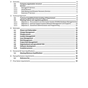 Managed Services Proposal Template With Comprehensive Work Plan Chapter ...