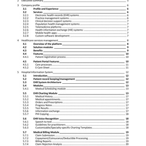Hospital Information System Business Proposal Template - Etsy