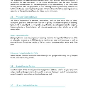 Strata Cleaning Services Proposal Template - Etsy