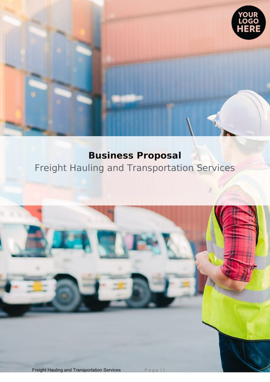 Freight Hauling and Transportation Services Proposal Template - Etsy