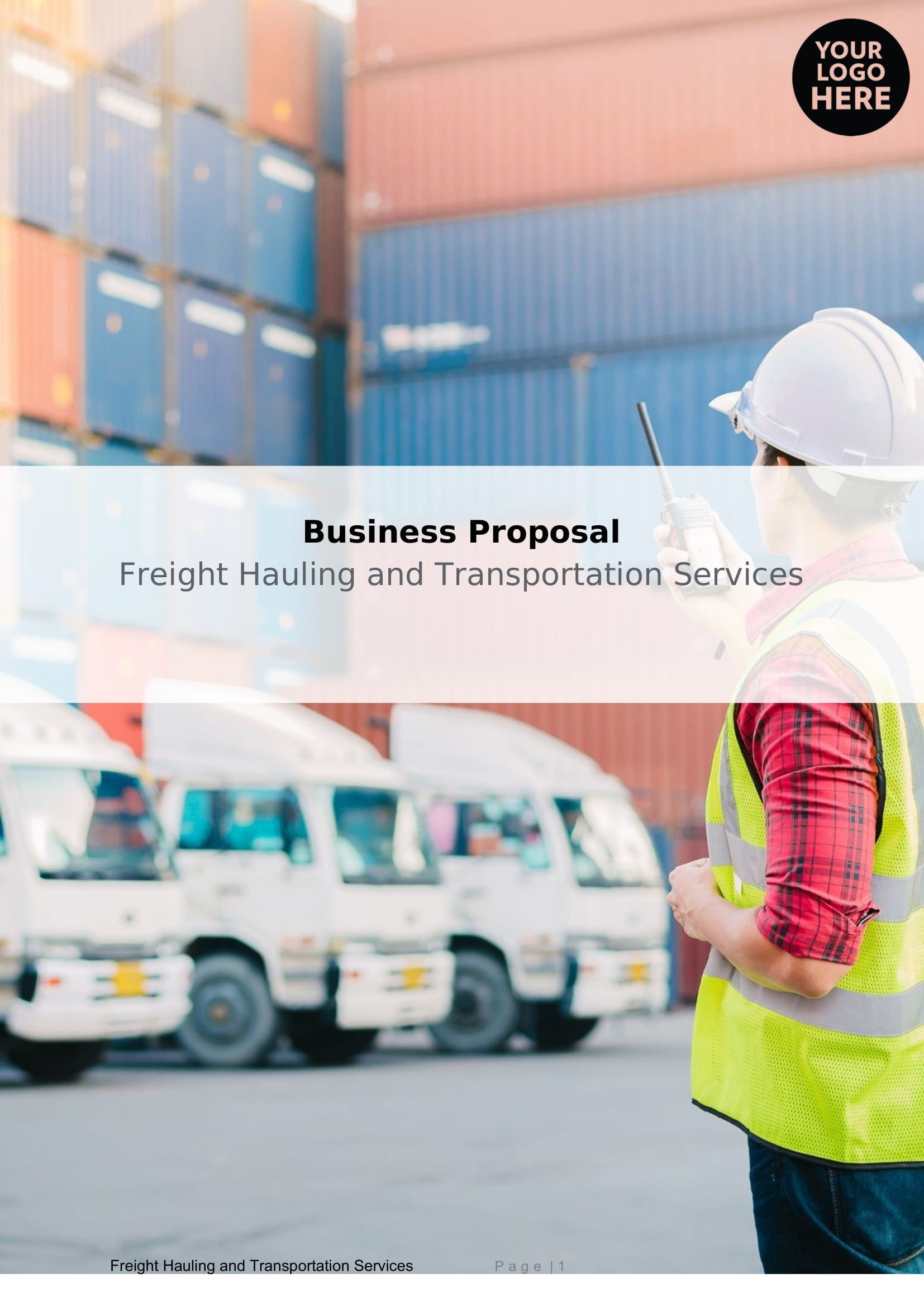 Freight Hauling and Transportation Services Proposal Template - Etsy