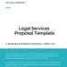 Legal Services Proposal Template - Etsy