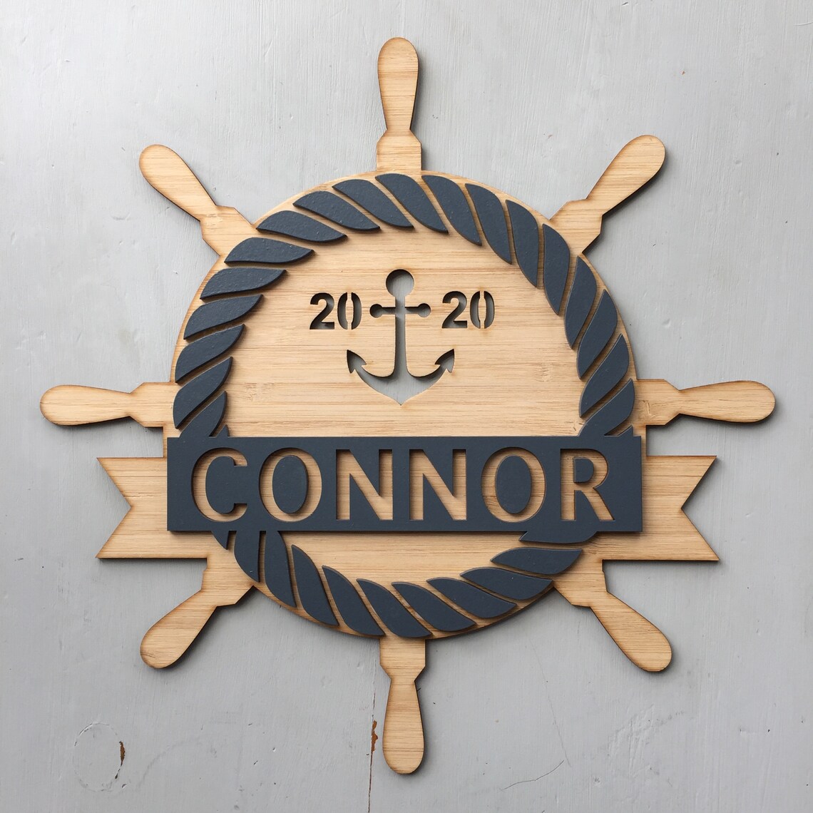 CUSTOMISED Nautical Name Plaque, SVG, DXF, Laser Cutter File, Glowforge ...
