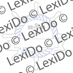 CUSTOMISED Nautical Name Plaque, SVG, DXF, Laser Cutter File, Glowforge ...