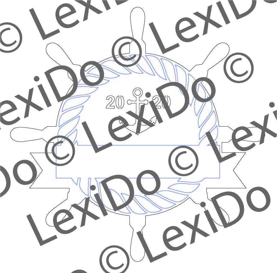 CUSTOMISED Nautical Name Plaque, SVG, DXF, Laser Cutter File, Glowforge ...