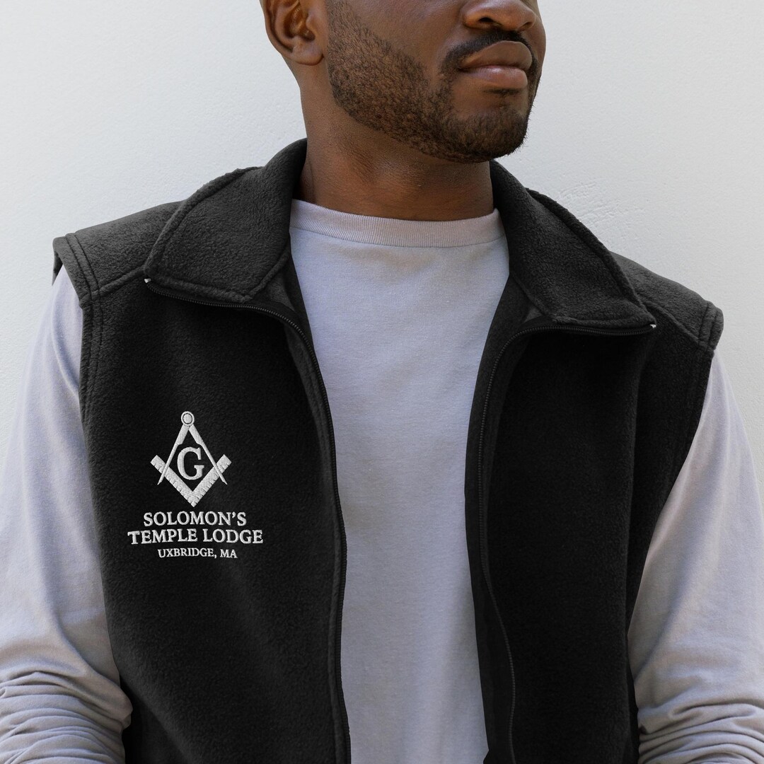 Solomon's Temple Lodge Men’s Columbia Fleece Vest – Functional, Stylish ...