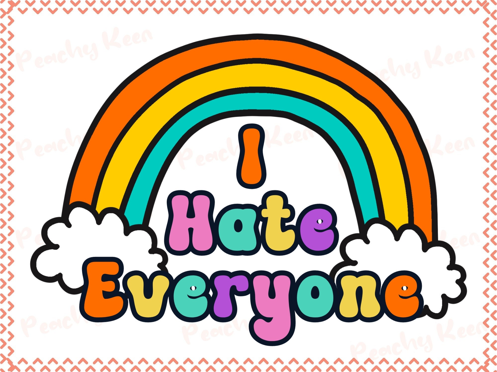 I Hate Everyone Svg, I Hate Everybody Png, I Hate People Svg, I Hate ...