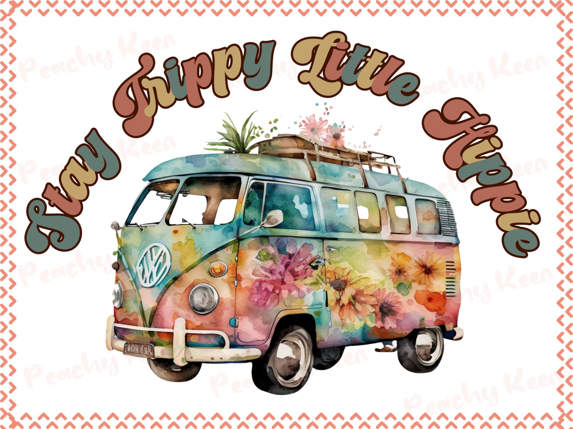 Stay Trippy Little Hippie, Hippie Van Svg, Hippie Svg, Stay Trippy Svg ...