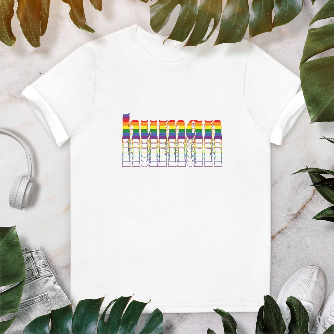 Human Equal Rights T-shirt LGBT Statement Shirt Funky Style Tshirt ...