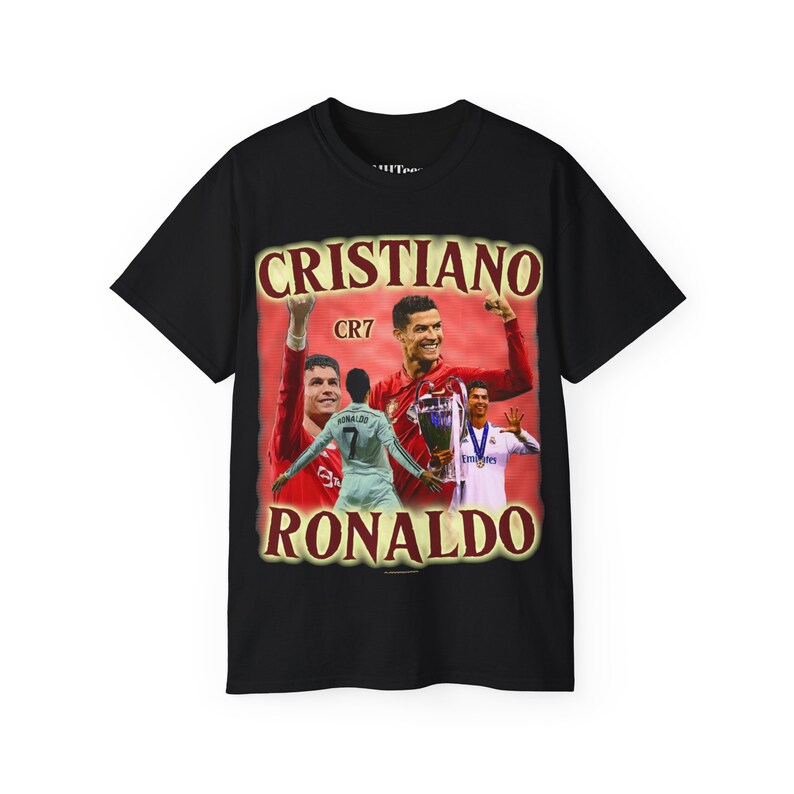 Cristiano Ronaldo "cr7" Graphic T-shirt - Etsy