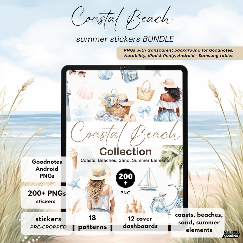 Beach Aesthetic Stickers - Etsy