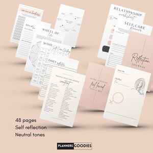 Self Reflection Journal Printable| Mental Health Journal | Digital ...