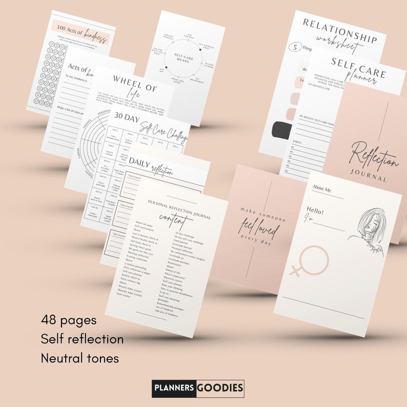 Self Reflection Journal Printable Mental Health Journal - Etsy