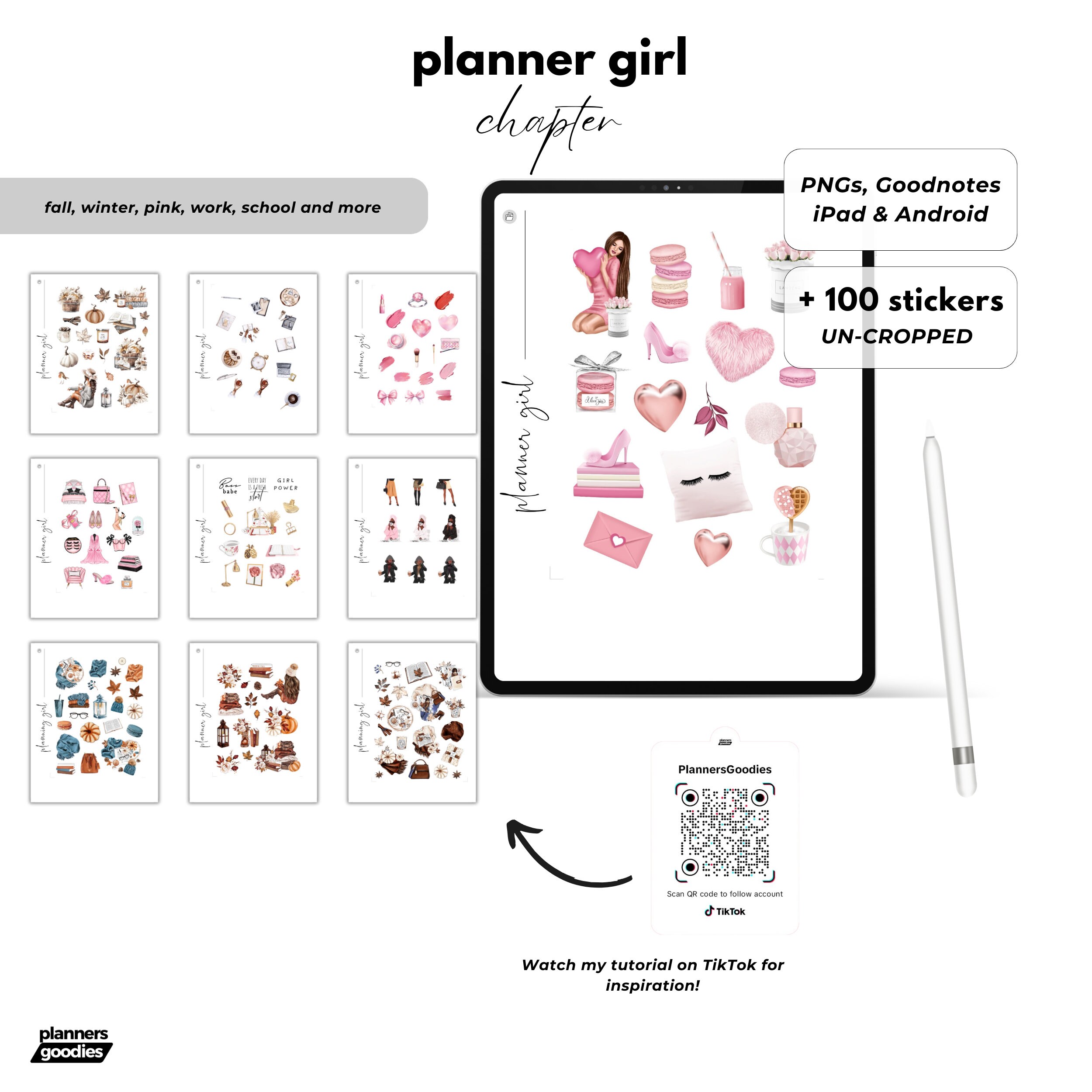 CLEAN GIRL Aesthetic Digital Planner 2024 Daily Weekly Monthly ...